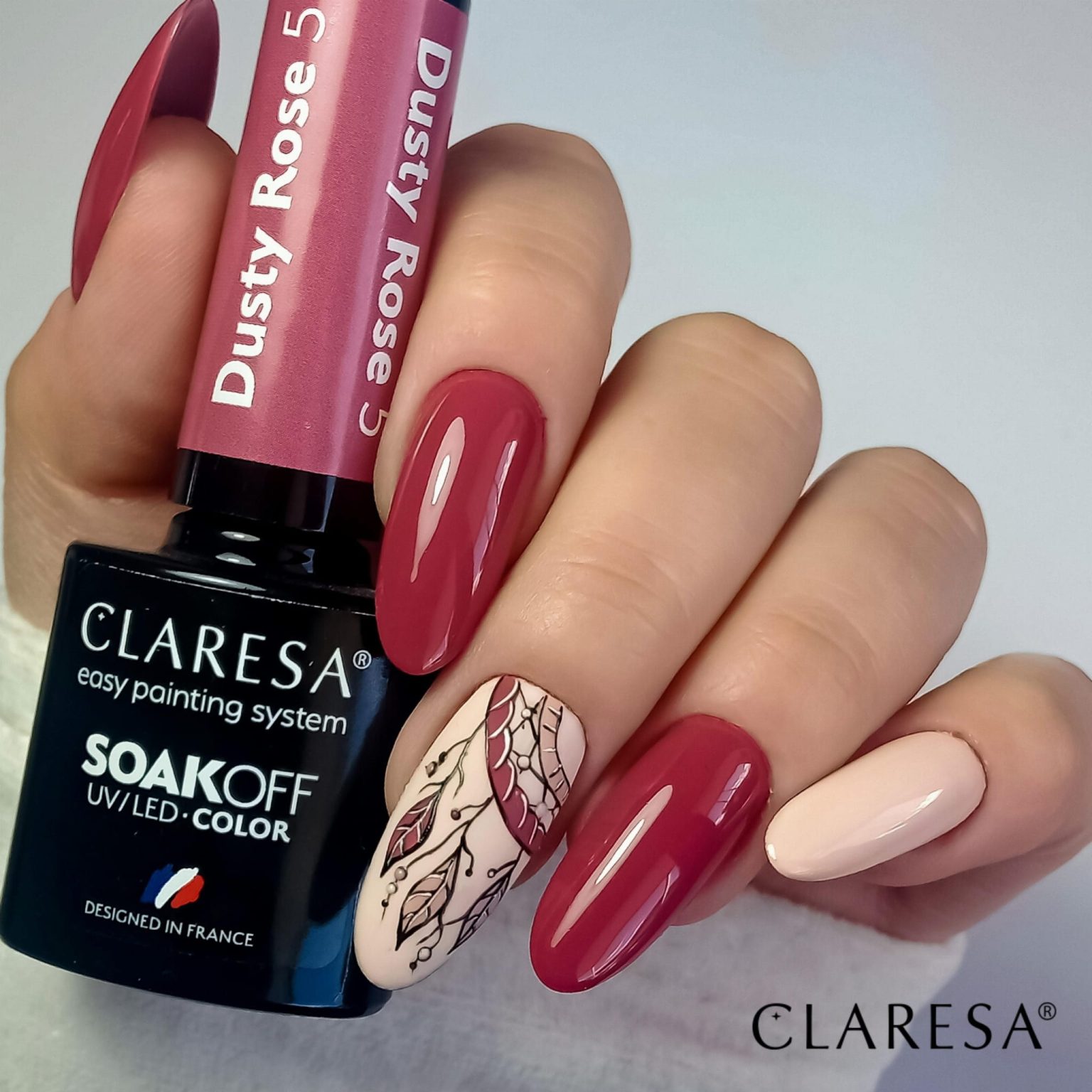 Claresa DUSTY ROSE 5 Gel Polish 5 g - CLARESA - The Biggest GEL NAIL ...